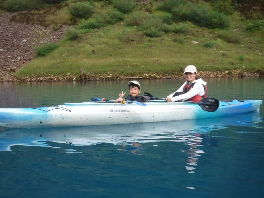 2022/9/17pm奥四万湖カヌーツアー